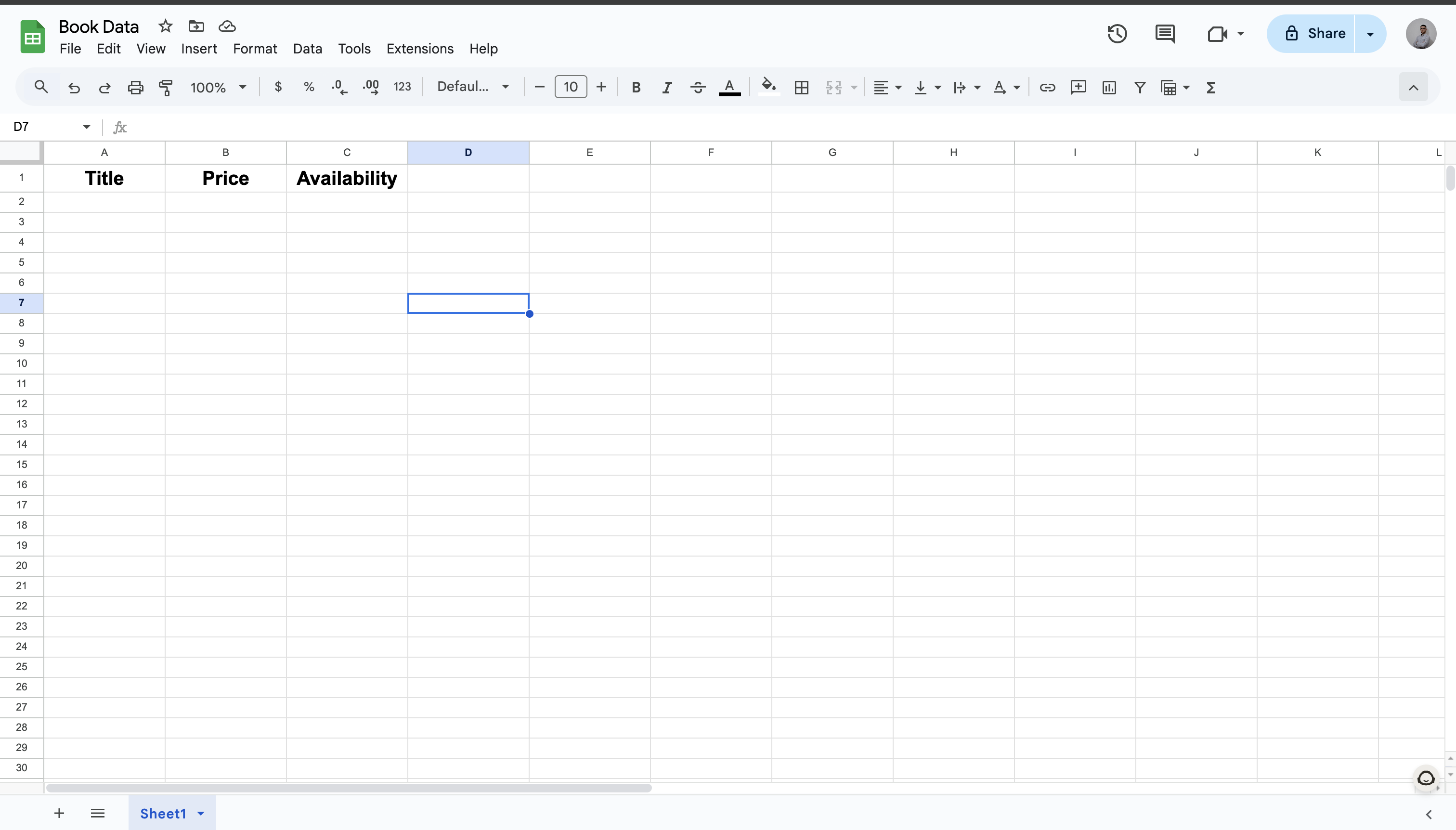 How to Save Scraped Data in Google Sheets